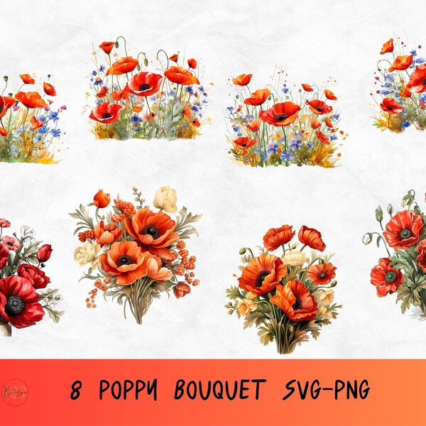 Poppy Flower Svg - Etsy