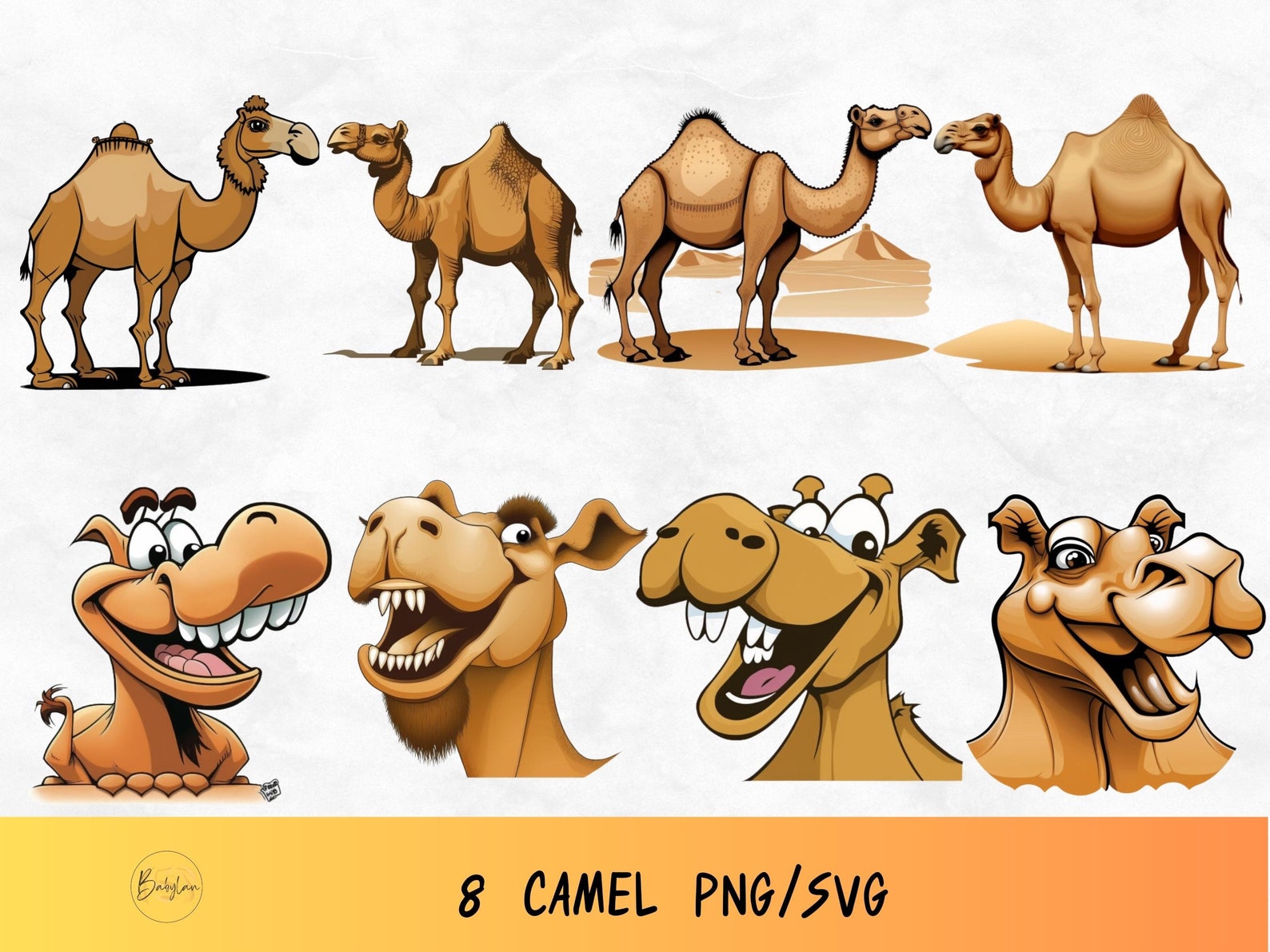 Camel Svg Bundle Cute Camel Svg Desert Animal Clip Art - Etsy Canada