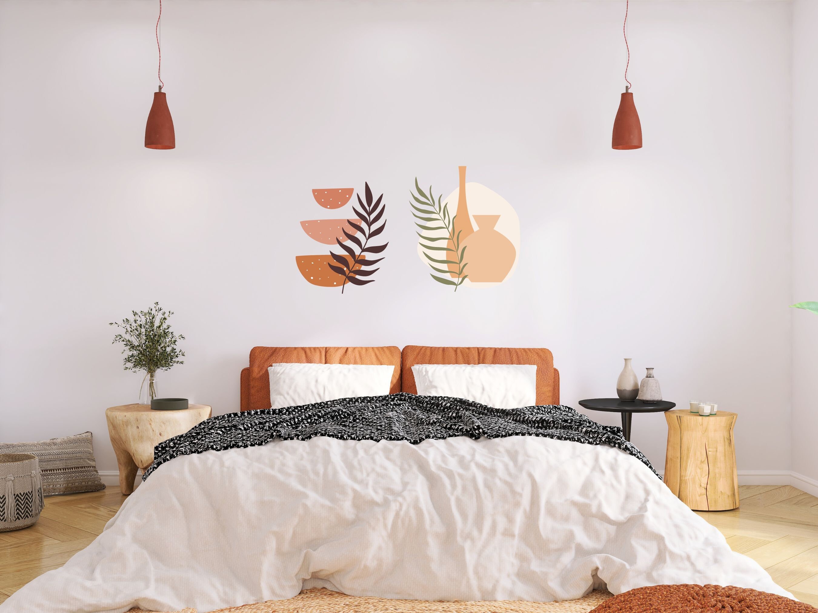 Boho Flower Svg Bundle, Floral Set Clip Art Boho , Botanical Clip Art ...