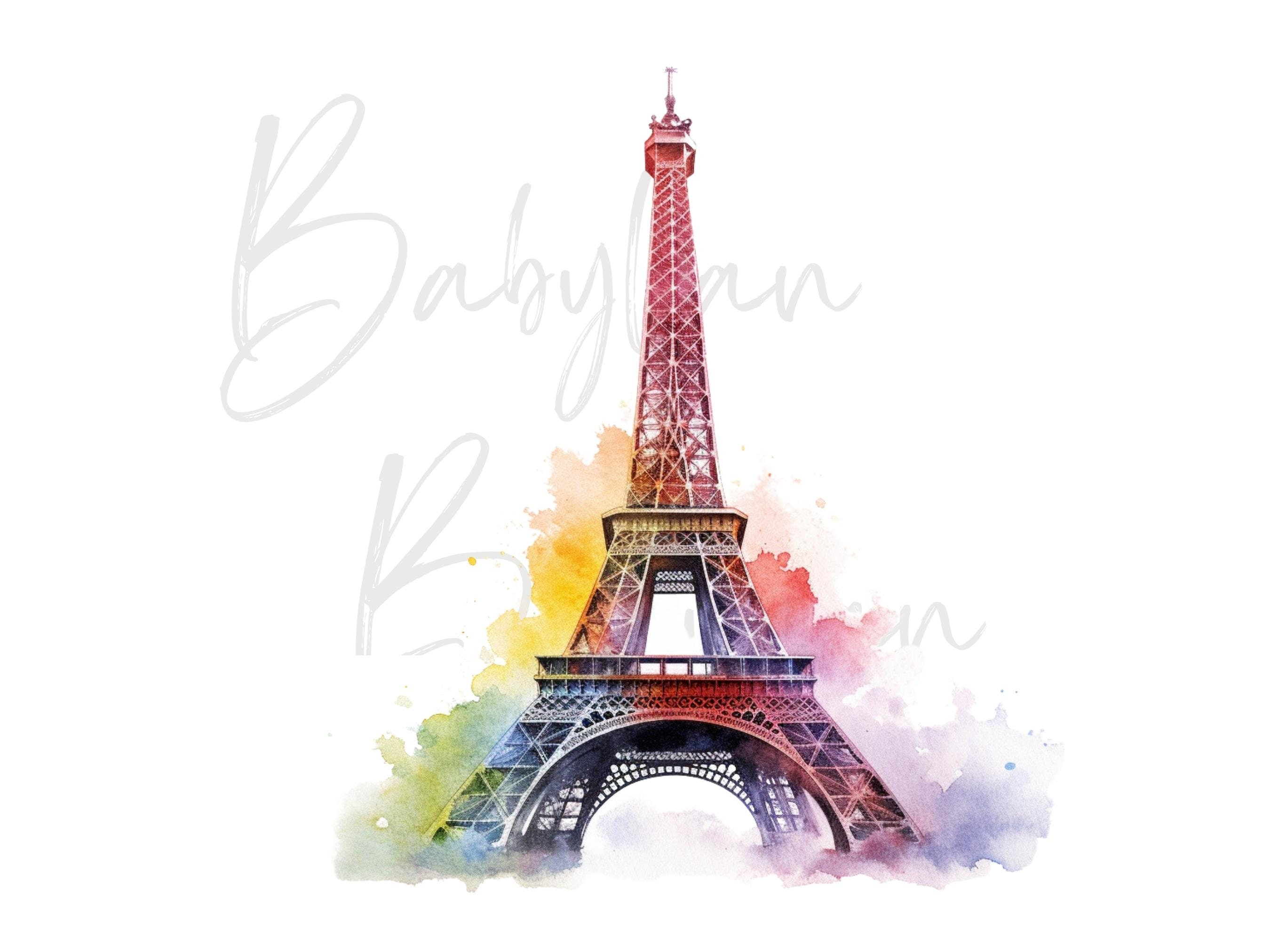 Eiffel Tower Svg Bundle, Cute Monument Clip Art, France Lovers Png ...