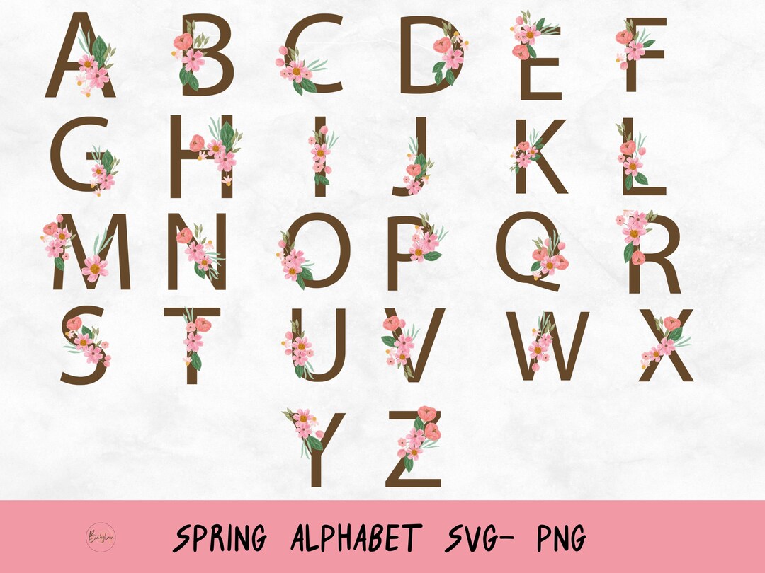 Floral Alphabet, Floral Letter Png, Initials Clip Art, Flowers Letter ...