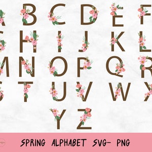 Floral Alphabet, Floral Letter Png, Initials Clip Art, Flowers Letter ...