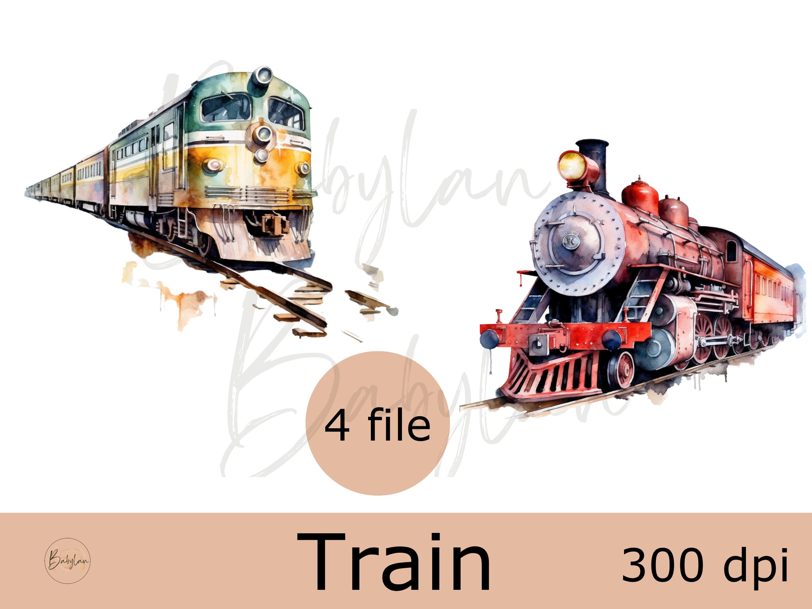 Locomotive SVG Bundle, Railroad Clip Art, Train Png, Railway Vector ...