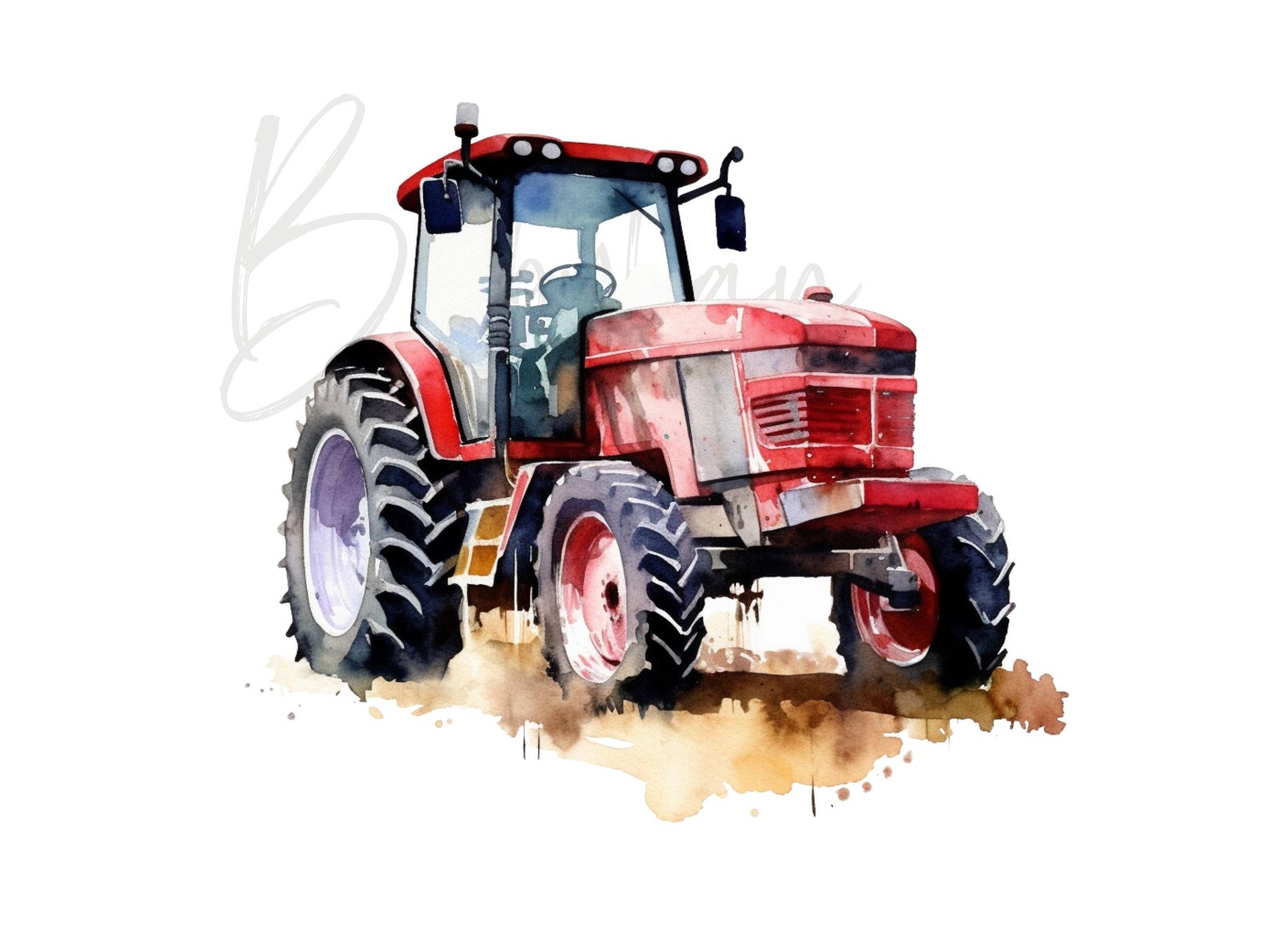 Tractor Svg Bundle, Farm Vehicle Clip Art, Agricultural Machinery ...
