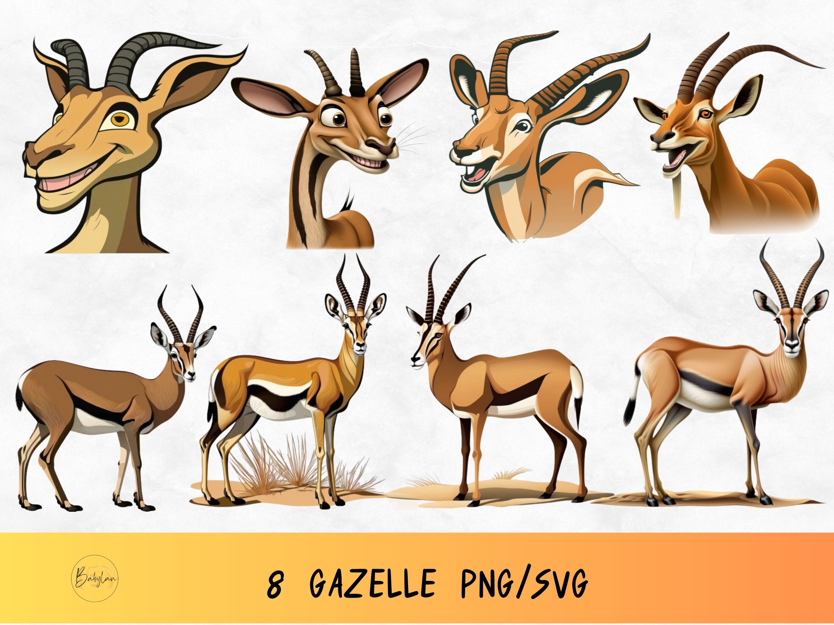 Gazelles Clipart School