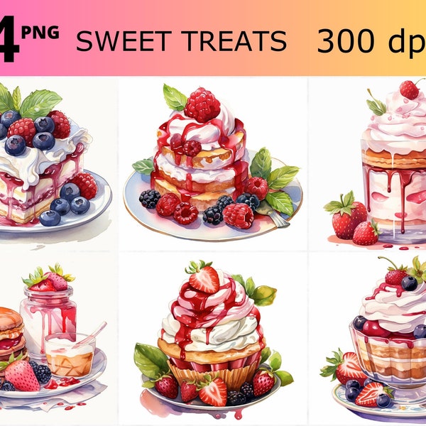 Dessert Clipart - Etsy