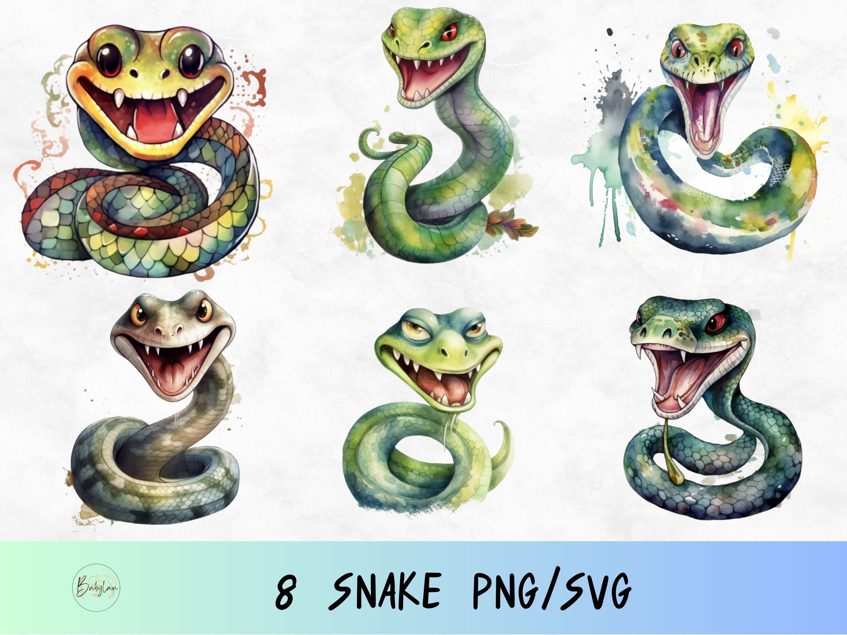 Snake Svg Bundle, Cute Snake Svg, African Wildlife, Safari Theme Design ...