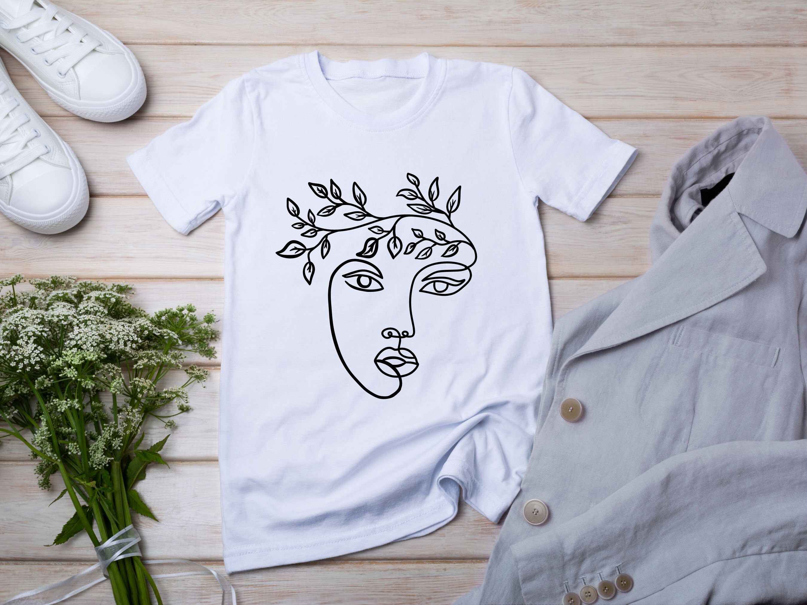 Floral Face Svg Bundlefloral Clipart Faceflower Head Png - Etsy