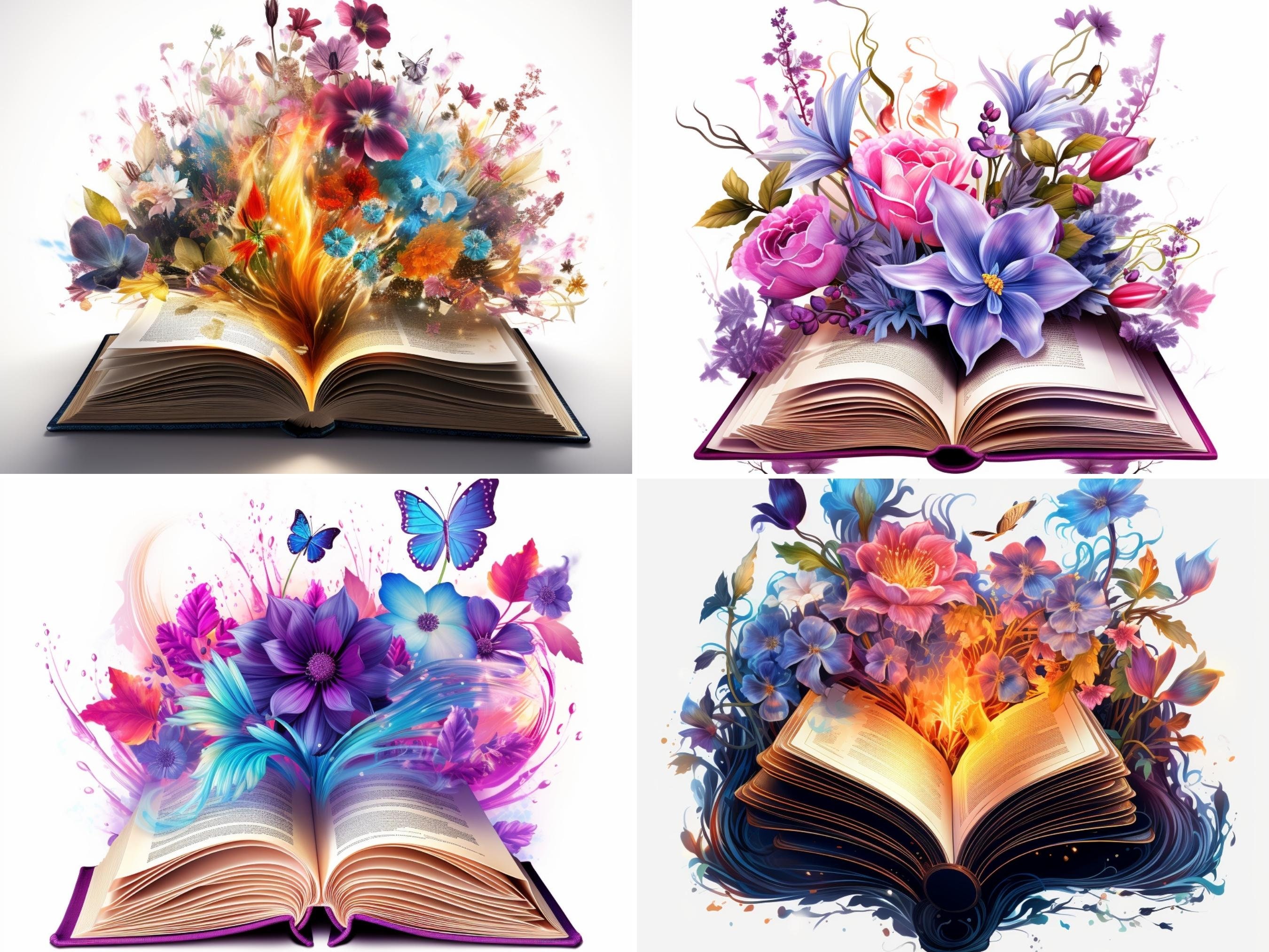 Magic Book Clipart Bundle, Fairytale Book Png, Fantasy Clipart Bundle ...