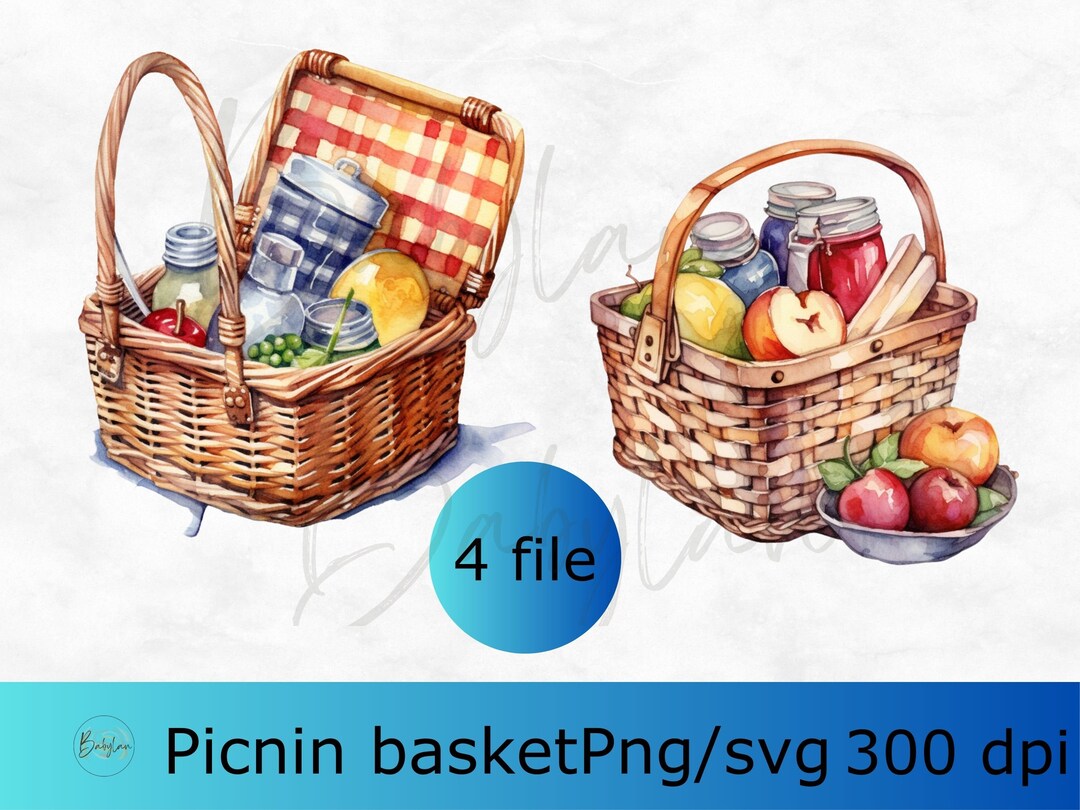 Picnic Basket Svg Bundle, Wine and Cheese Designs, Appetizer Clip Art ...