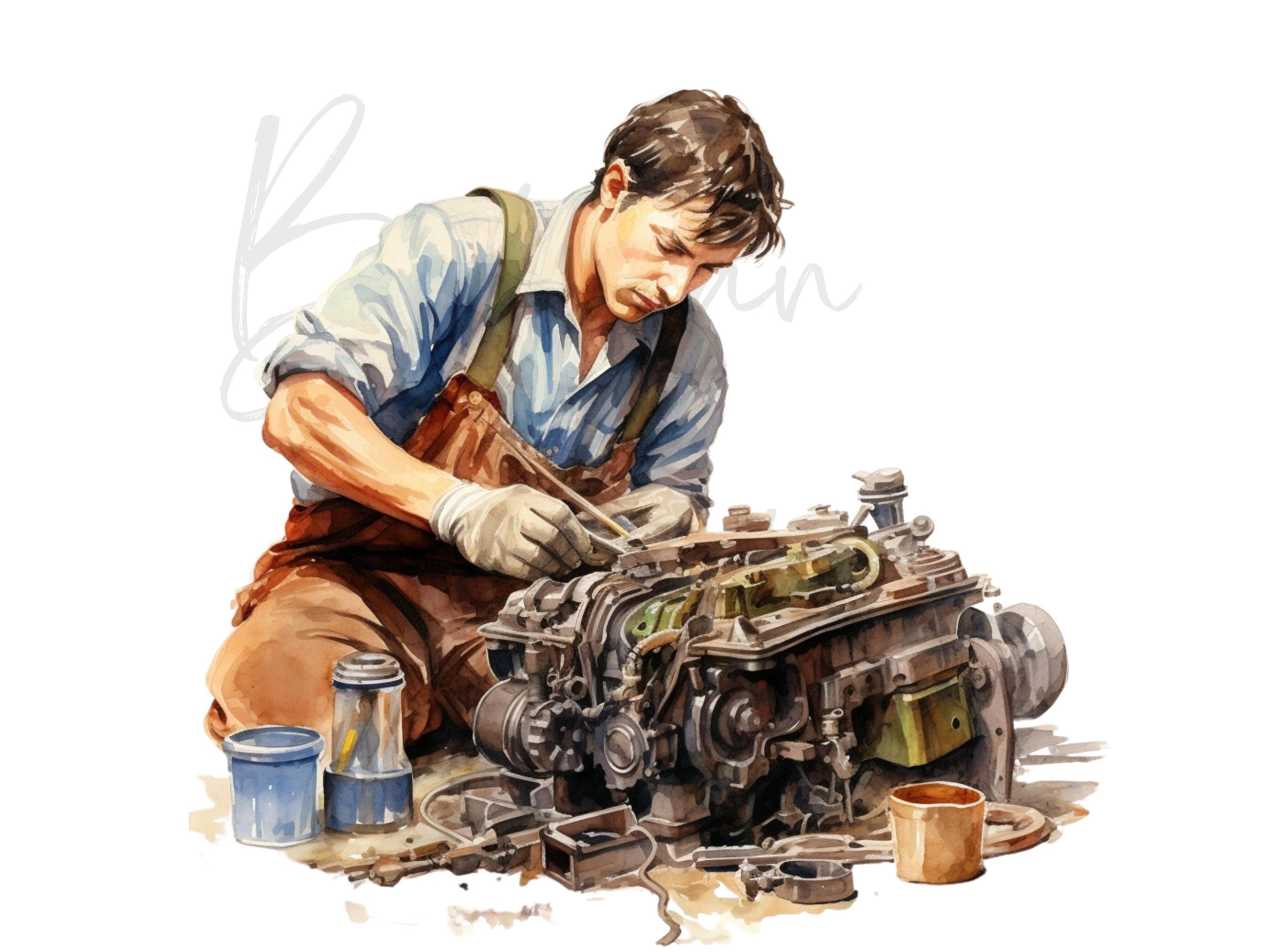 Mechanic Svg Bundle, Automotive Repair Crafts, Mechanic Tools Vector ...