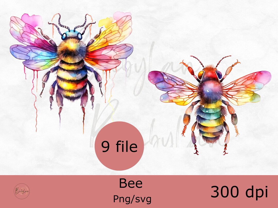 Bee Svg Bundle, Cute Bee Svg, Insect Silhouette Png, Funny Hive Design ...