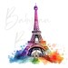 Eiffel Tower Svg Bundle, Cute Monument Clip Art, France Lovers Png ...