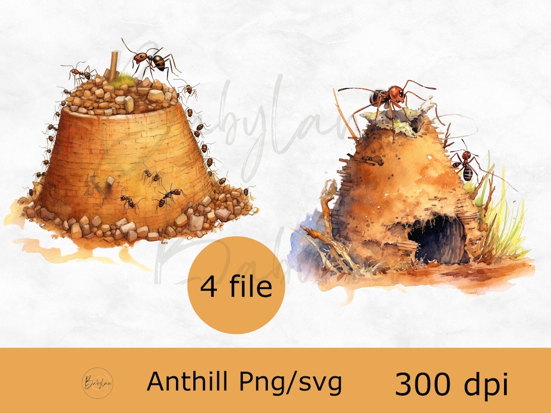 Anthill Svg Bundle, Cute Ants Clip Art, Bug Lovers Png, Insect ...