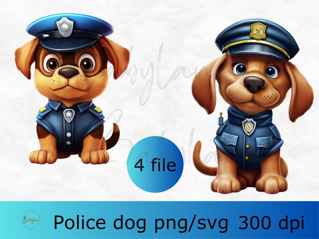 Funny Dog Svg Bundle, Police Dog Clip Art, Cute Pet Clip Art, Amusing ...