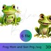 Frog Svg Bundle, Cute Frog Svg, Froggy Clipart, Animal Wildlife Png ...