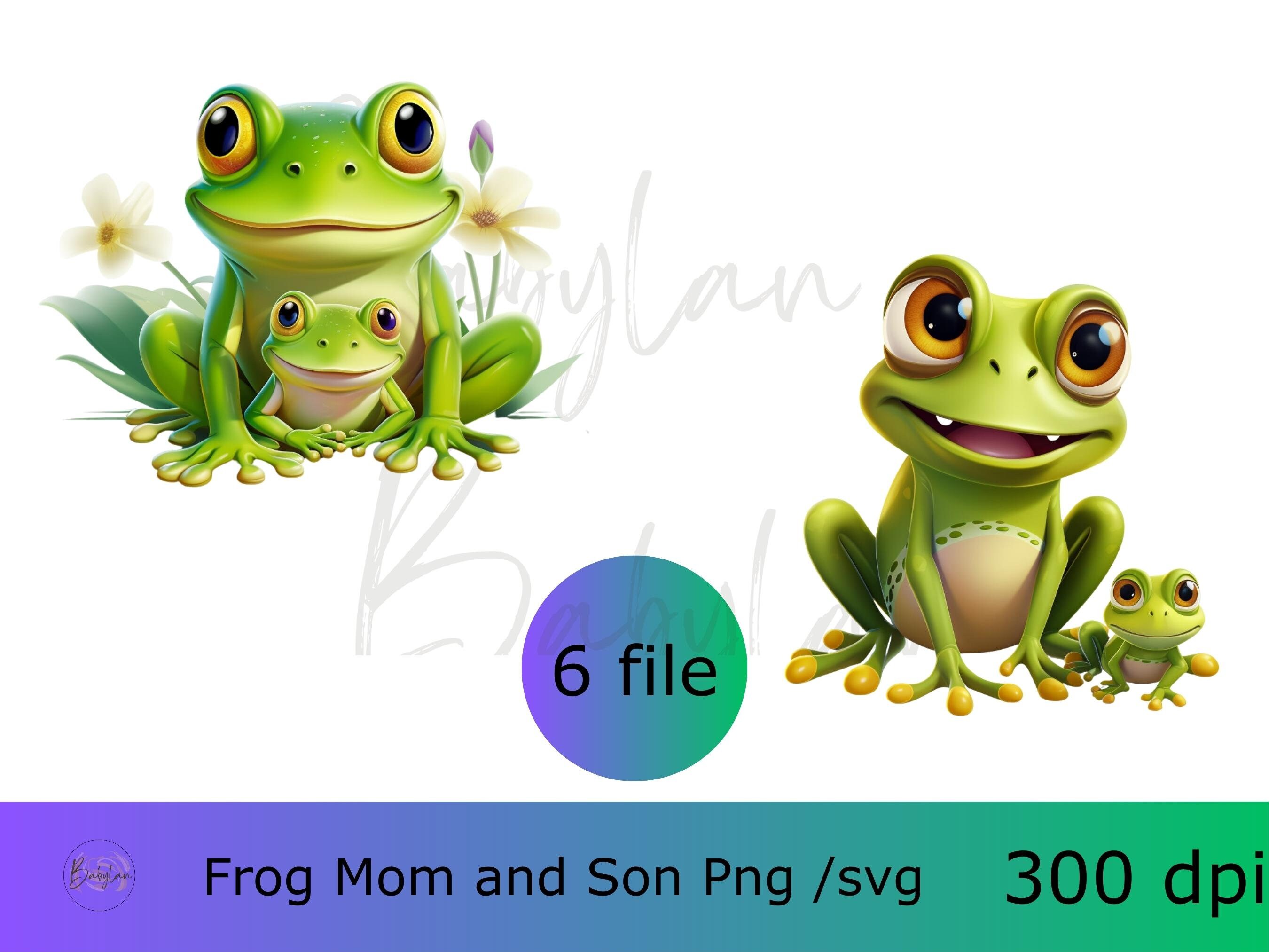 Frog Svg Bundle Cute Frog Svg Froggy Clipart Animal - Etsy