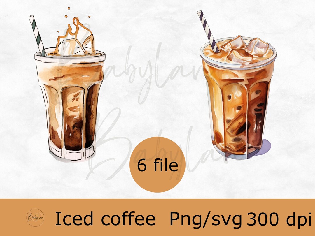 Iced Coffee Svg Bundle, Cold Brew Clipart, Blend Lover's SVG, Coffee and Cream Vector, Blend ...