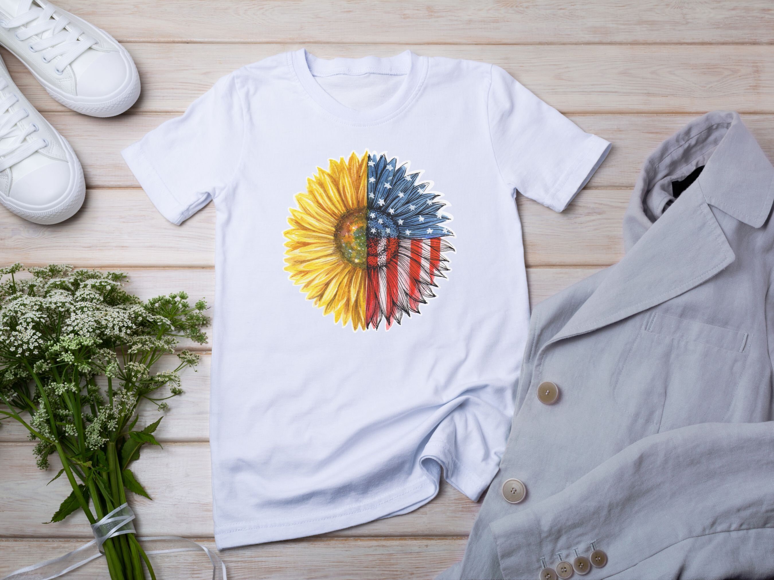 Sunflower Car Svg Bundle, Floral Set Cars Clip Art, Botanical Clip Art ...