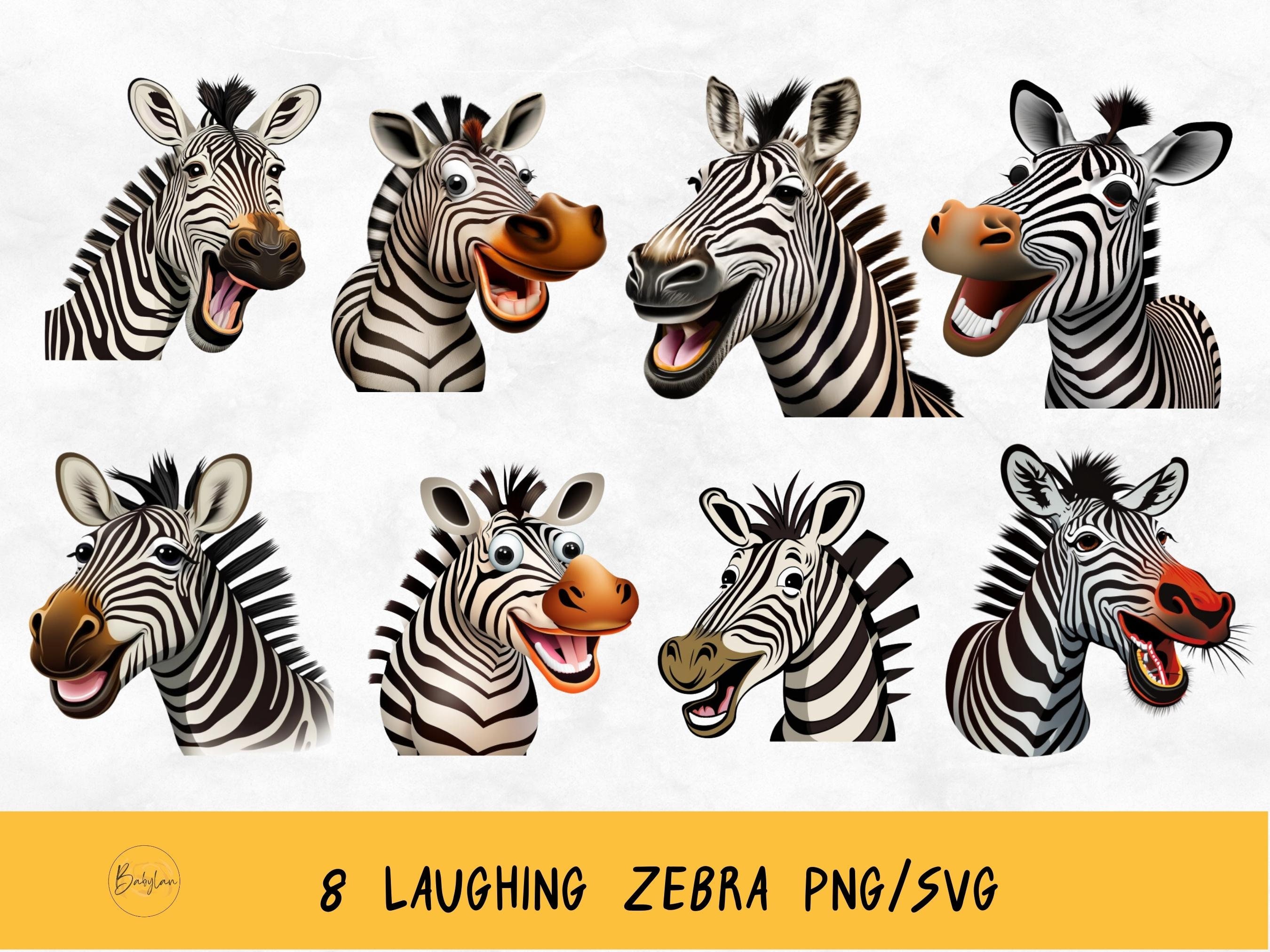 Laughing Zebra Cartoon