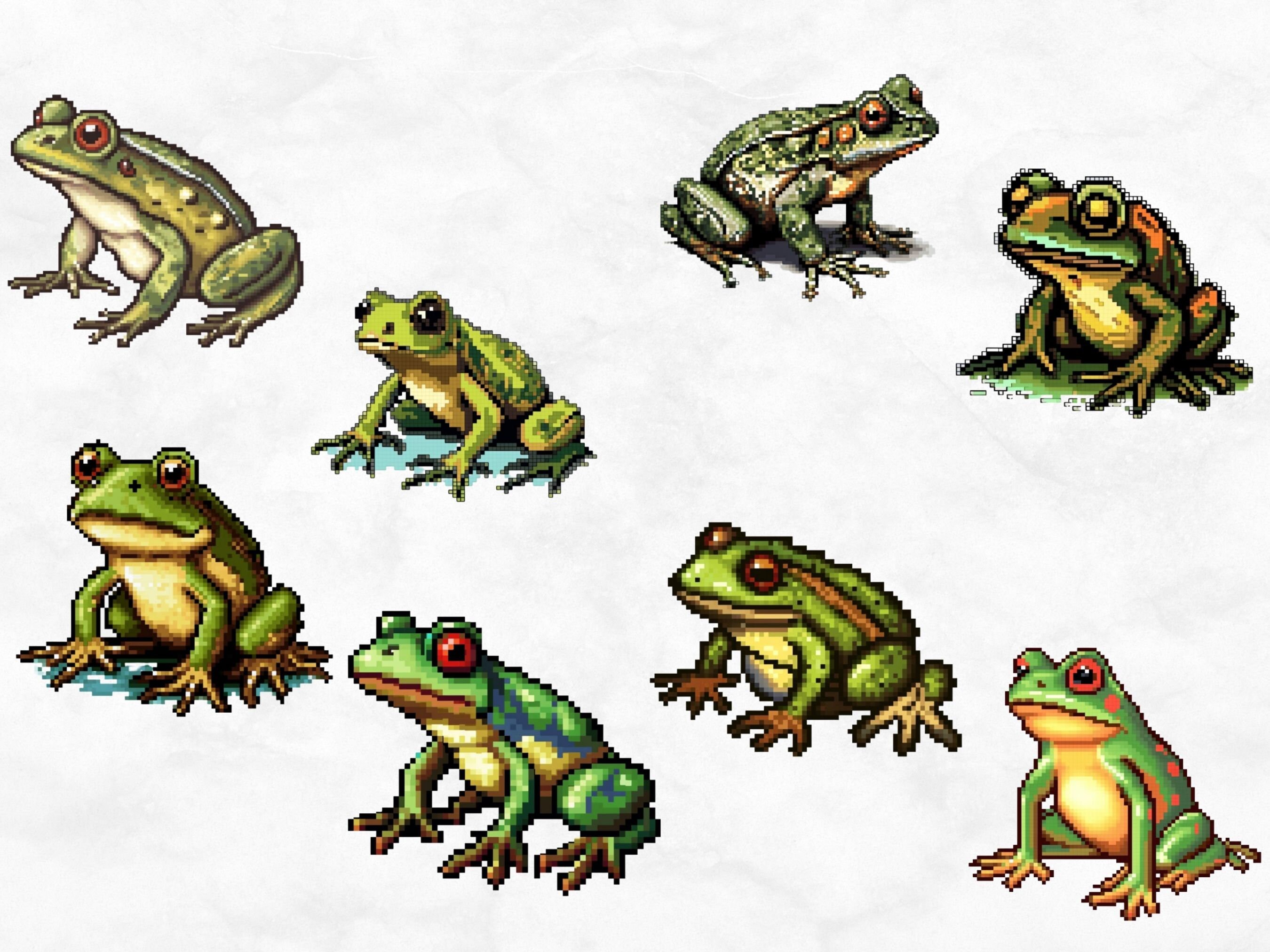 Frog Svg Bundle, Cute Frog Svg, Froggy Clipart, Animal Wildlife Png ...