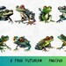 Frog Svg Bundle, Cute Frog Svg, Froggy Clipart, Animal Wildlife Png ...