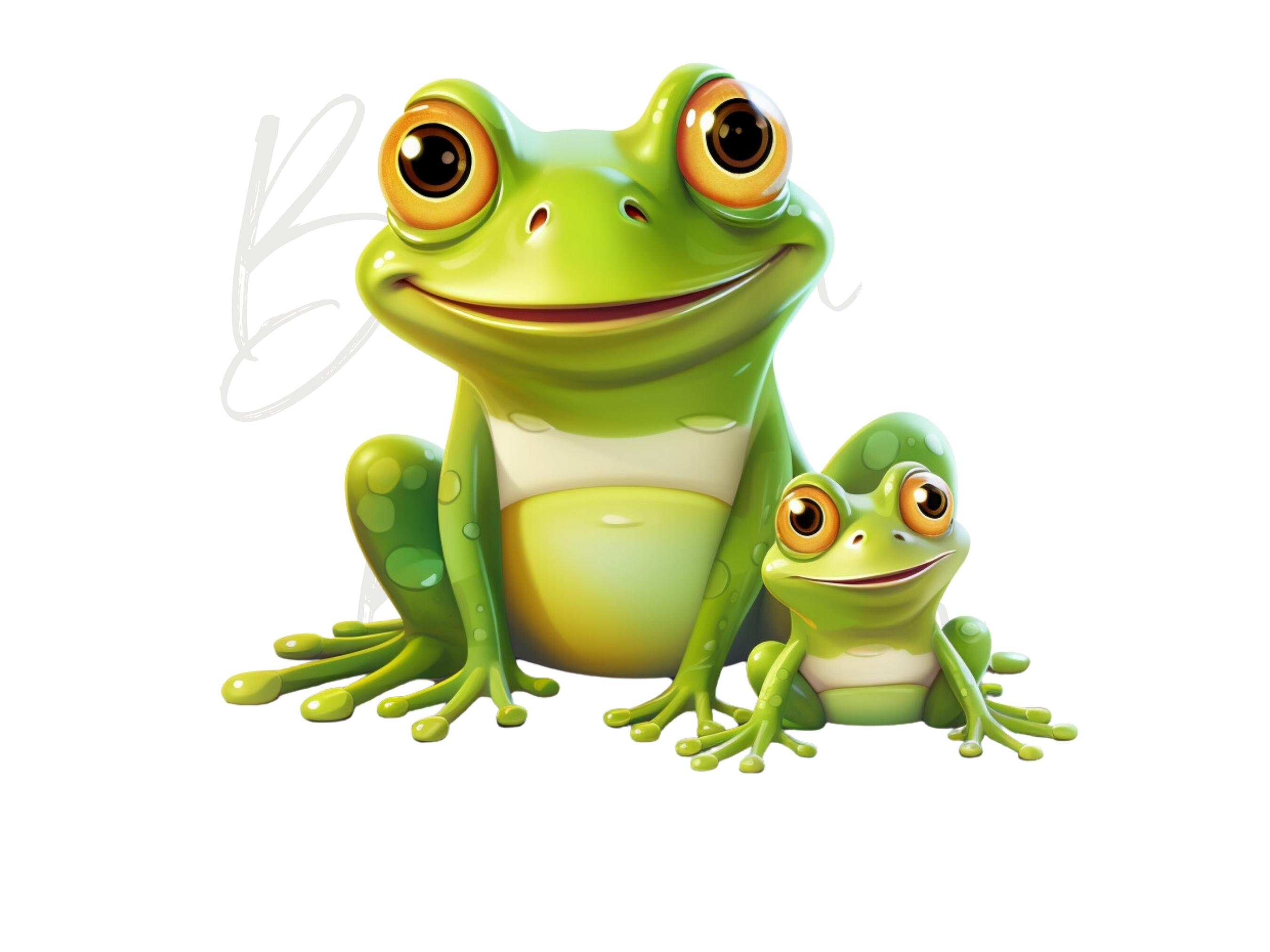 Frog Svg Bundle Cute Frog Svg Froggy Clipart Animal - Etsy