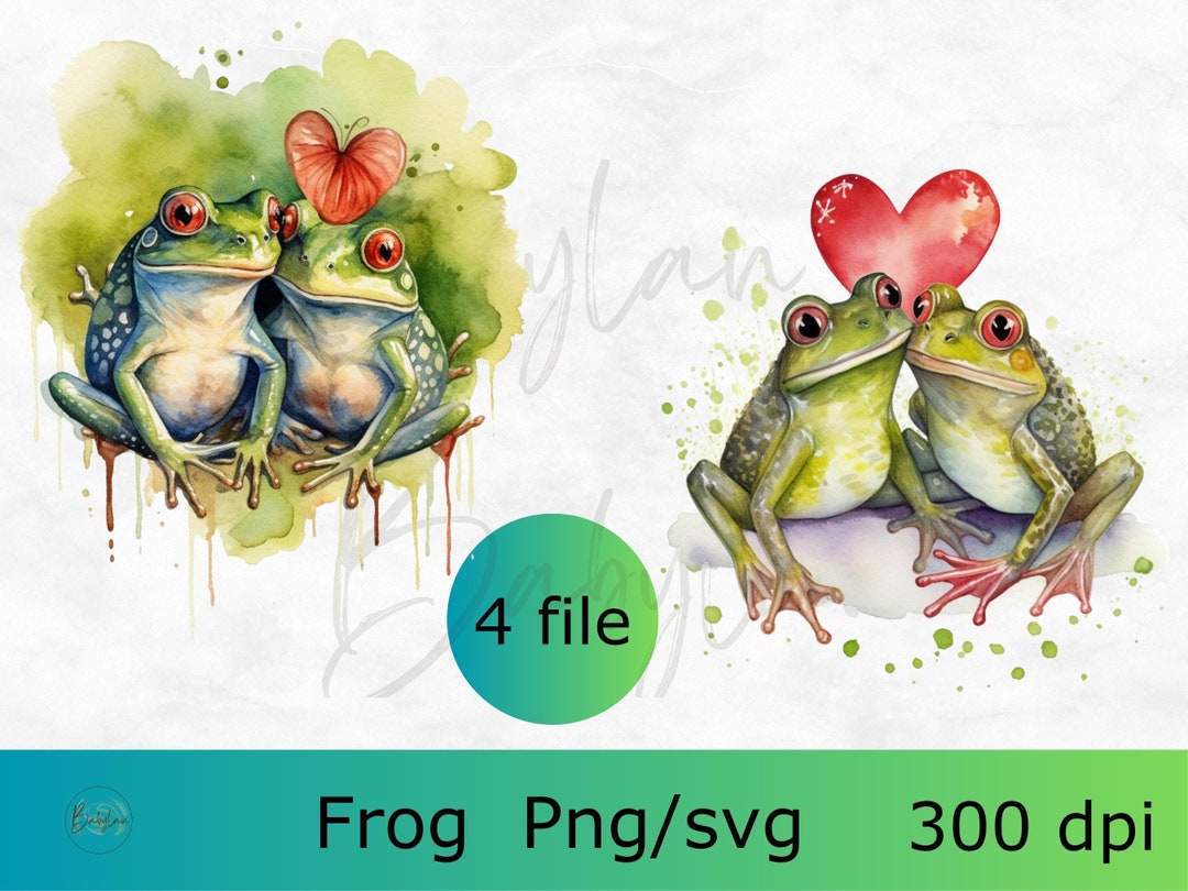 Frog Svg Bundle, Cute Frog Svg, Froggy Clipart, Animal Wildlife Png ...