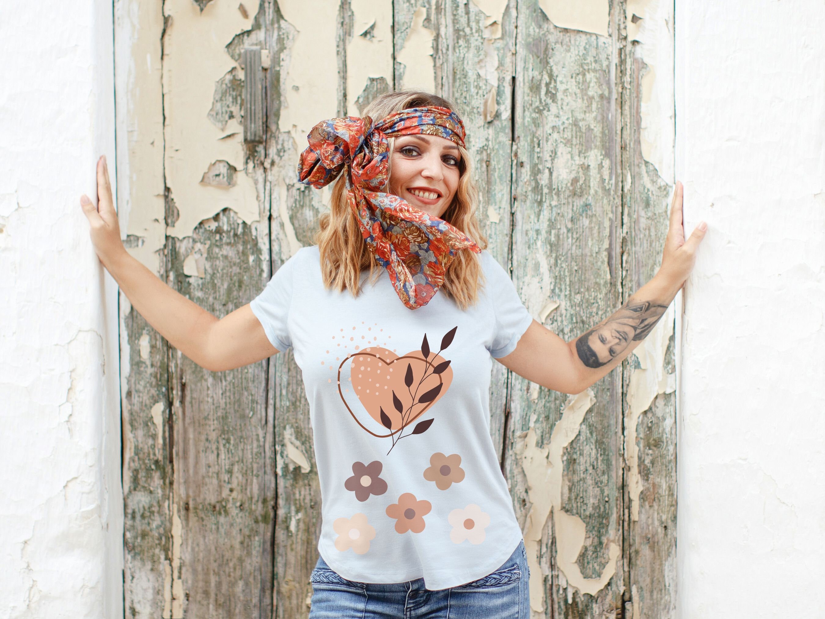 Boho Flower Svg Bundle, Floral Set Clip Art Boho , Botanical Clip Art ...