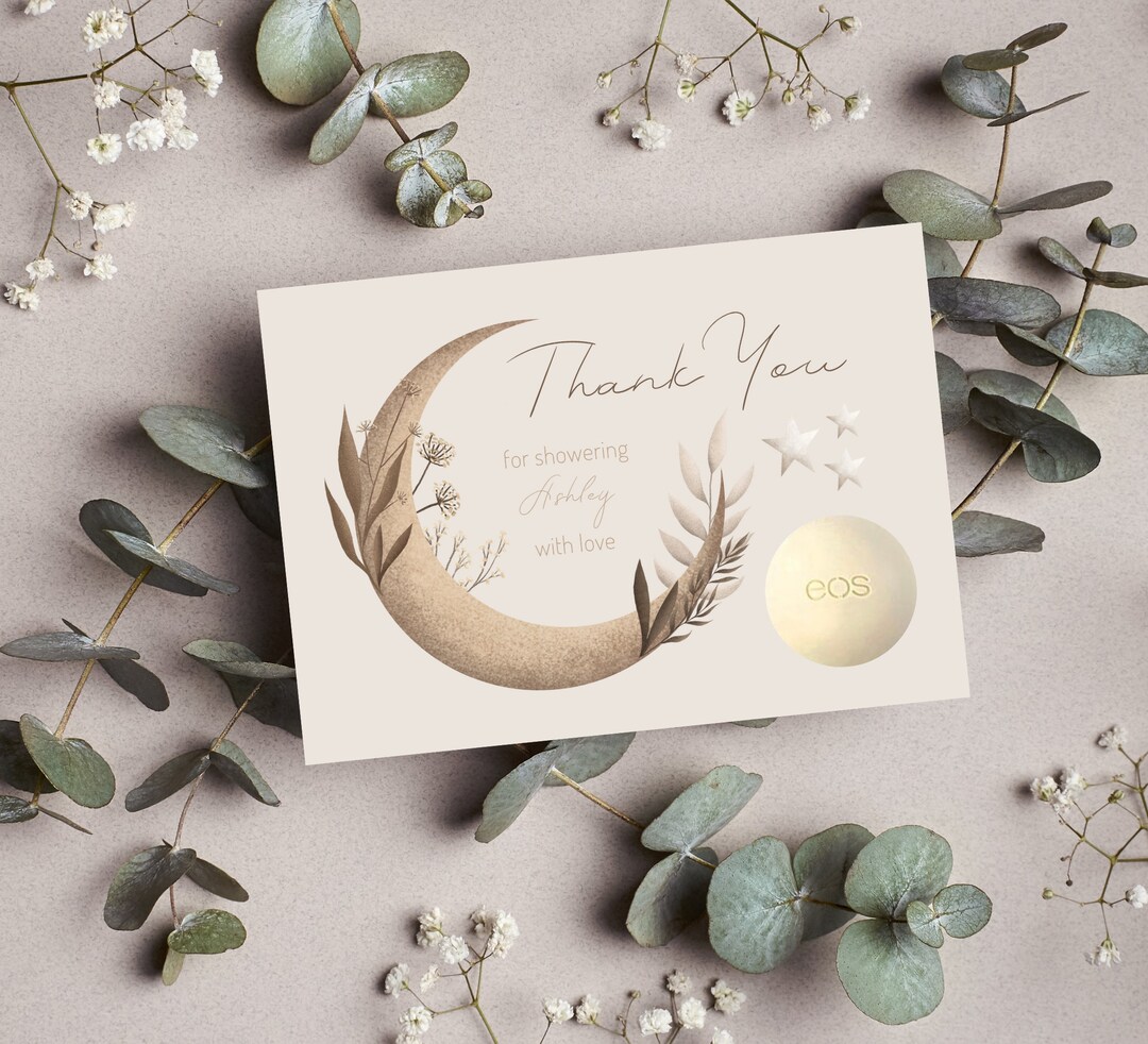 Eos Lip Balm Baby Shower Favor Eos Favor Eos Baby Shower Card Eos ...