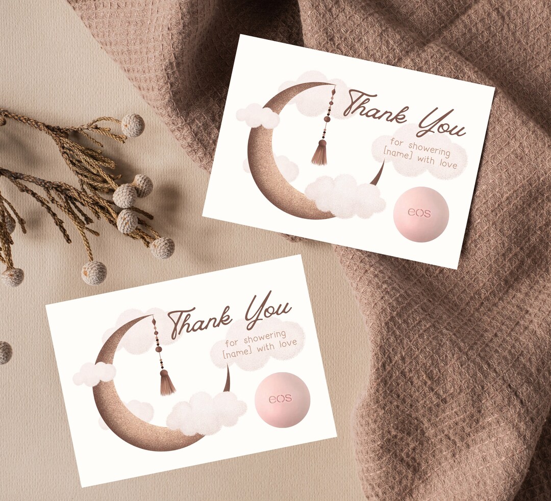 Eos Lip Balm Baby Shower Favor Eos Favor Eos Baby Shower Card Eos ...
