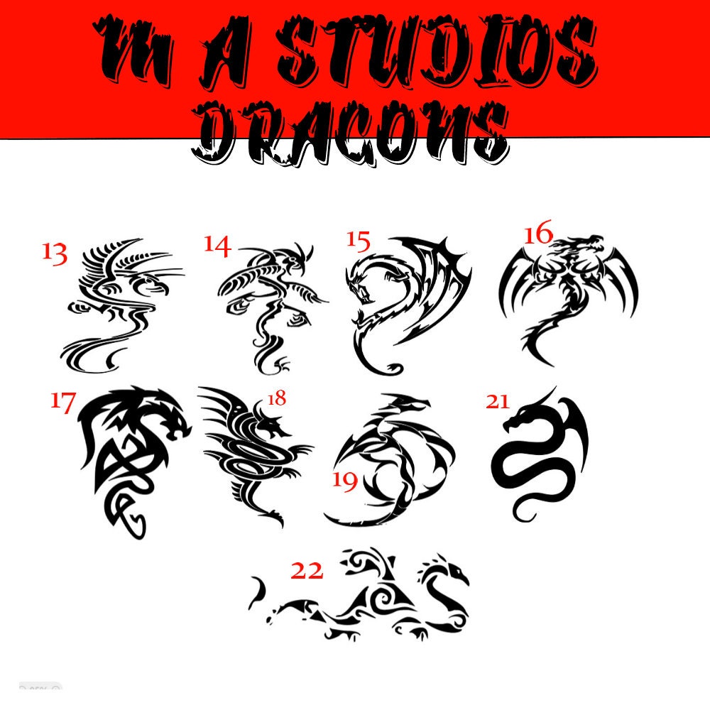 Dragon Vinyl Decal / Dragon Car Decal/ Dragon Laptop Decal / Dragon ...