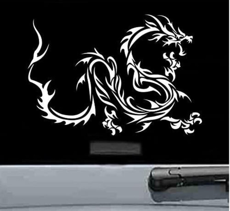 Dragon Vinyl Decal / Dragon Car Decal/ Dragon Laptop Decal / Dragon ...