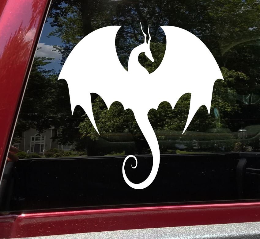 Dragon Vinyl Decal / Dragon Car Decal/ Dragon Laptop Decal / Dragon ...