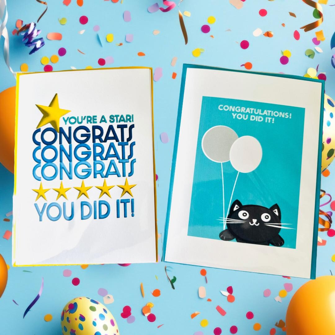 Fun Colorful Birthday Card or Congrats Card (5x7) - Etsy