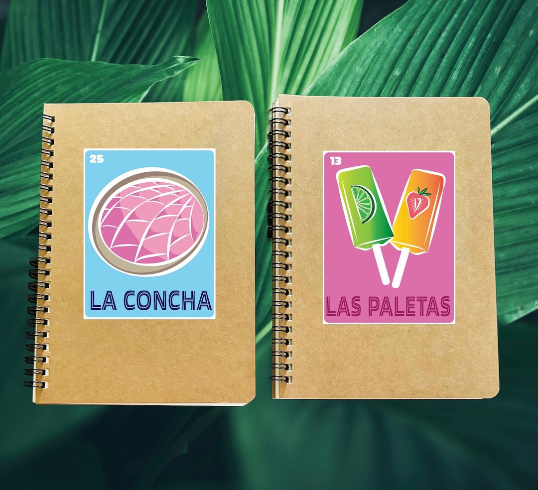 La Concha Las Paletas Kraft Spiral Notebook: Mexican Loteria Art - Etsy