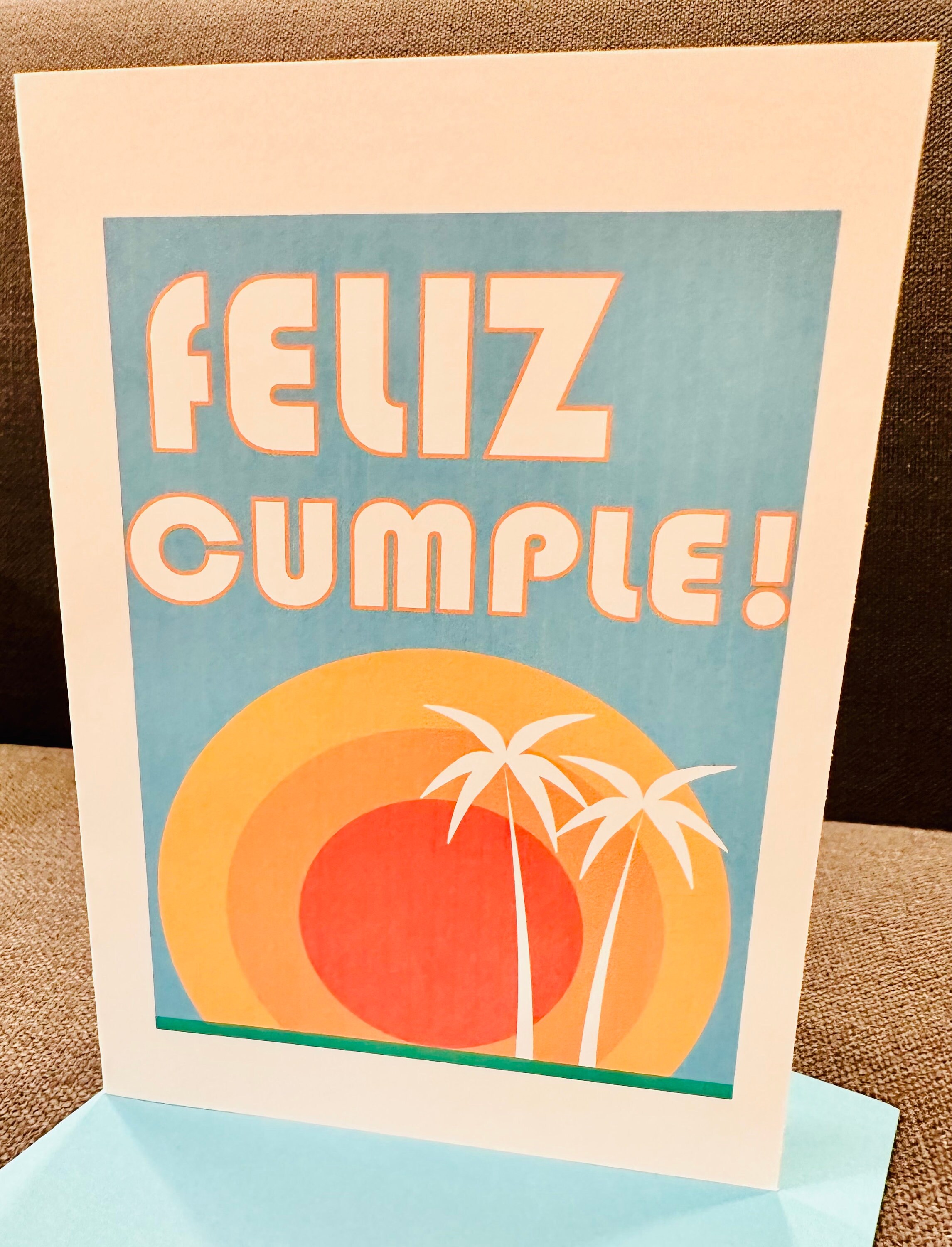 FELIZ CUMPLEANOS Birthday Card HBD Greeting Card Birthday Note Card Fun ...