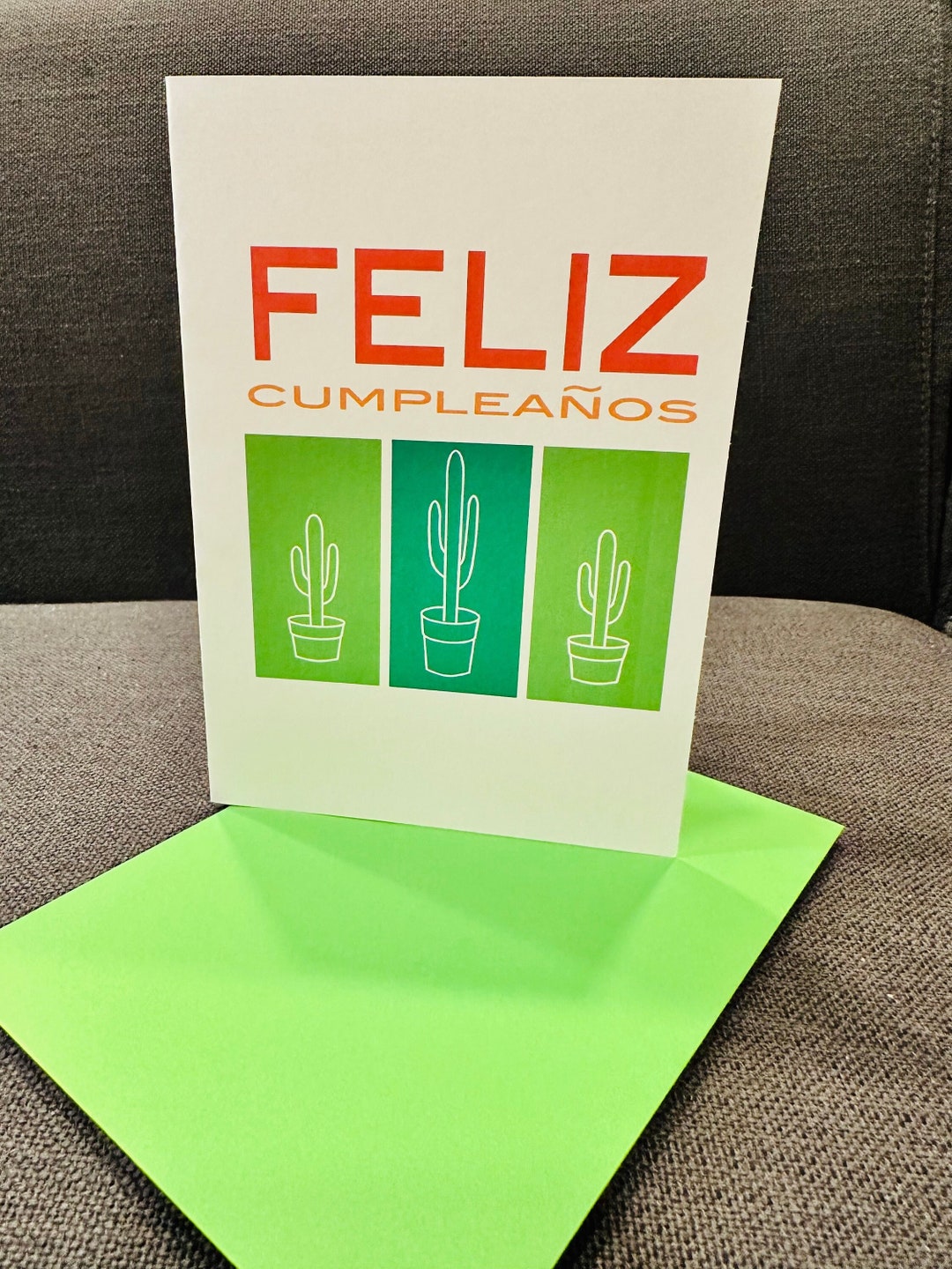 FELIZ CUMPLEANOS Birthday Card HBD Greeting Card Birthday Note Card Fun ...