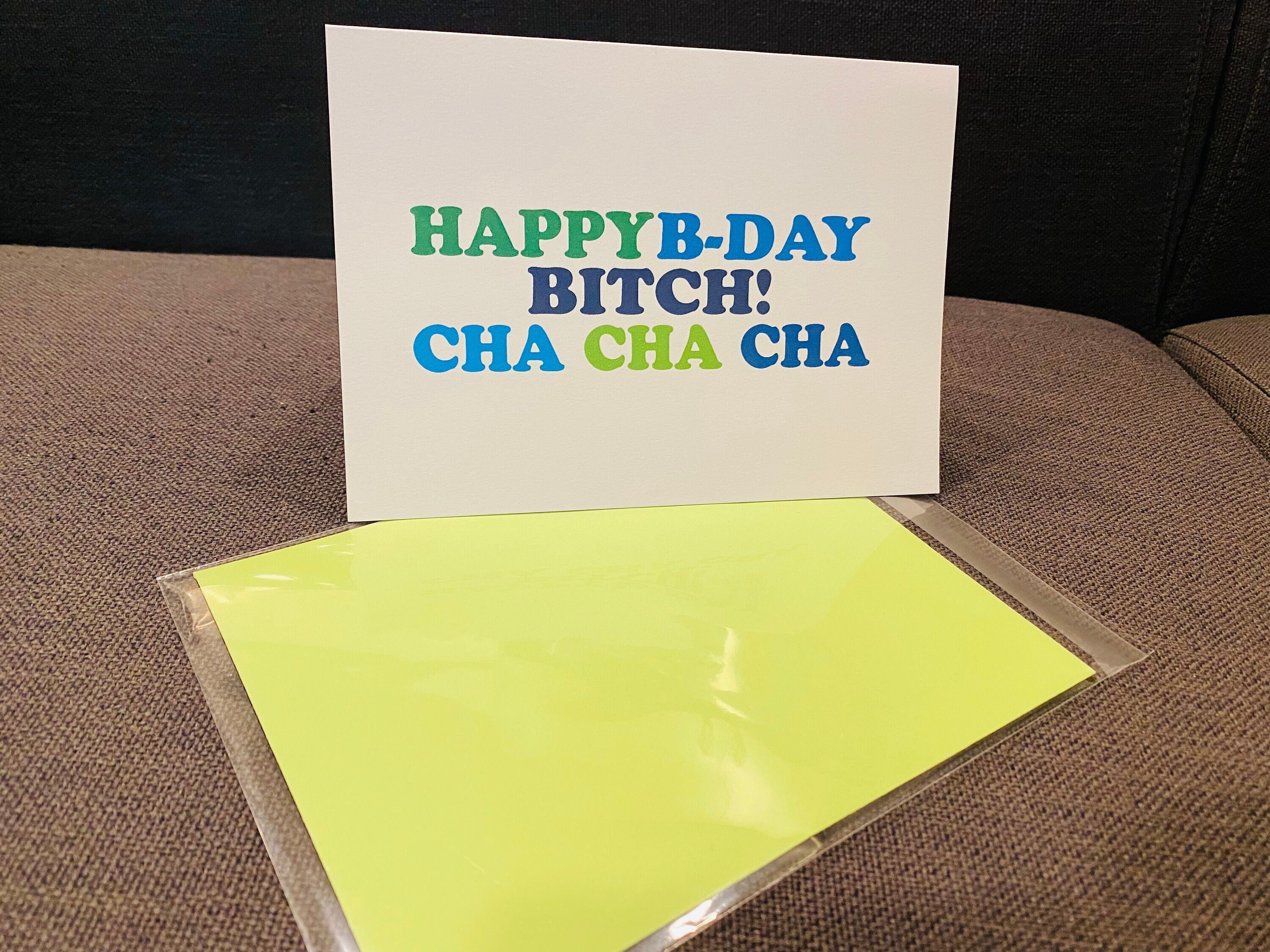 FUNNY Happy BIRTHDAY Card HBD Greeting Card Birthday Note Card Fun ...