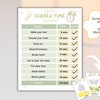 Personalized Chart for Kids, Check List Template for Kids, Canva ...