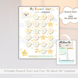 Reward Chart Download, Kids Reward Chart, Toddler Reward Chart ...