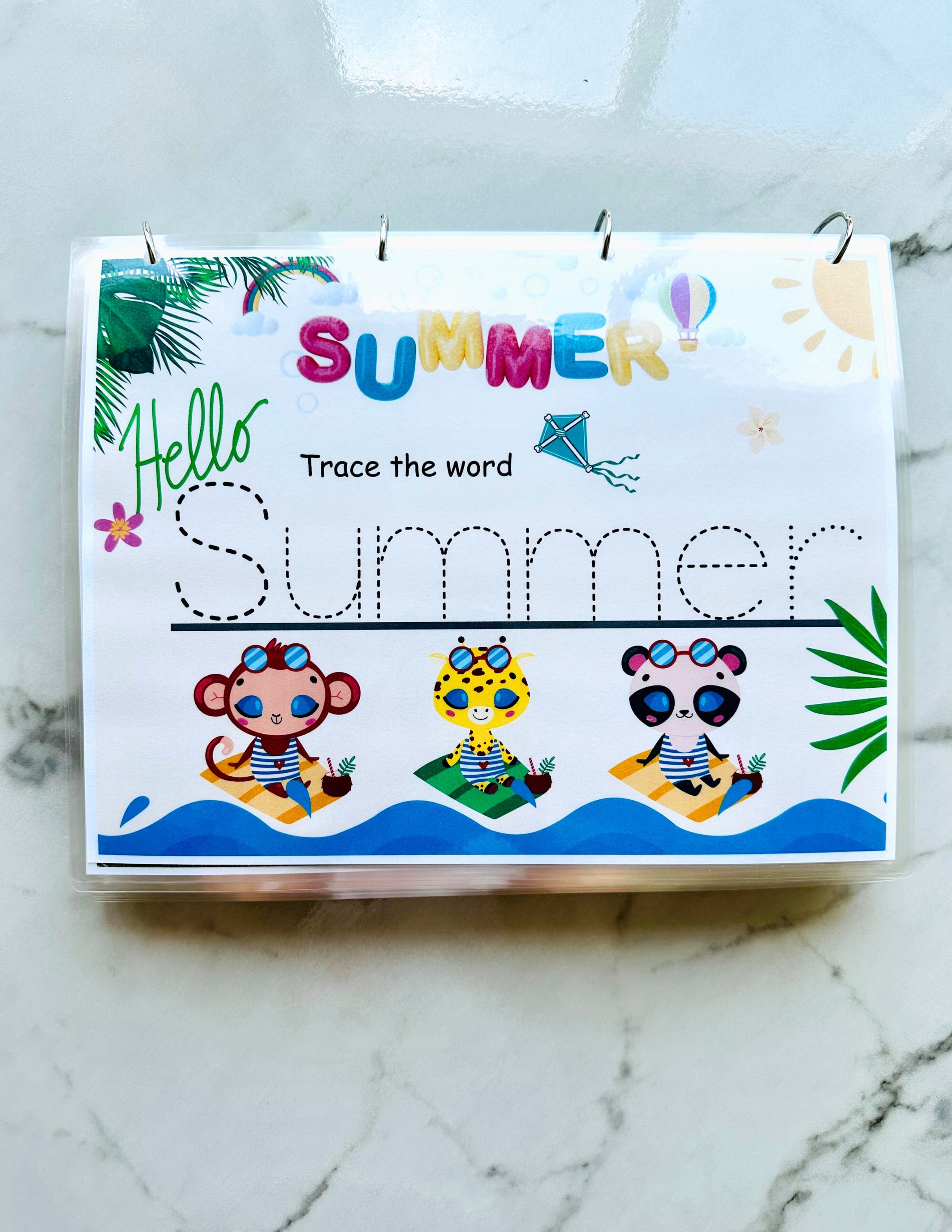 Printable Summer Activity Book for Toddlers Quiet Book Homeschool ...