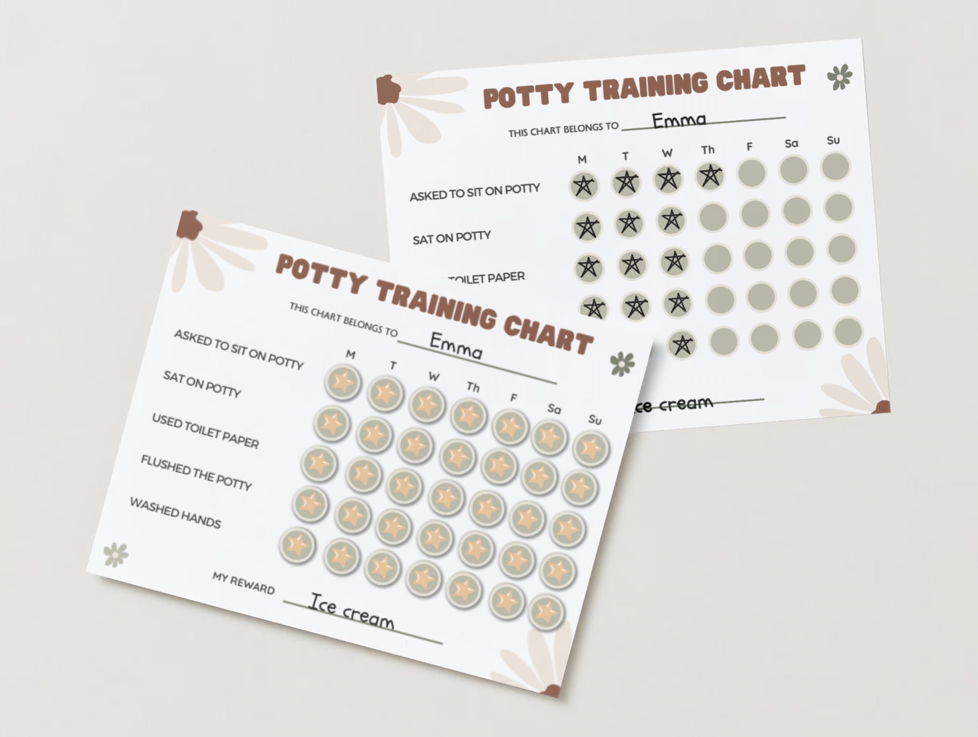 Potty Chart, Potty Training, Toilet Training Reward Potty Training ...