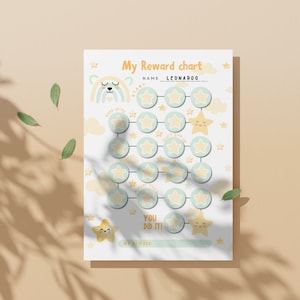 Kids Reward Chart: Daily & Weekly Chore Tracker (PDF) - Etsy