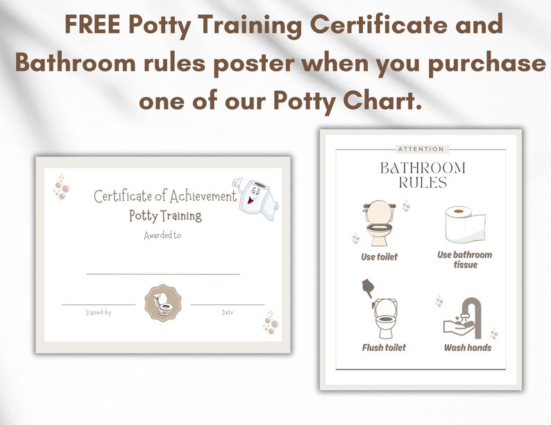 Potty Chart, Potty Training, Toilet Training Reward Potty Training ...