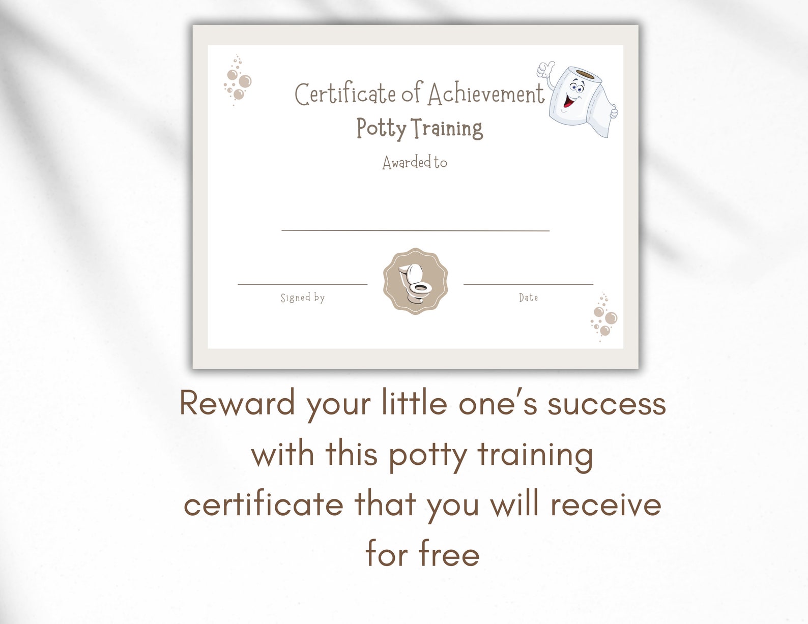 Printable Potty Chart, Potty Certificate, Potty Printable, Toilet ...
