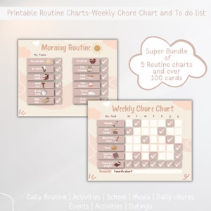 Personalized Chart for Kids, Check List Template for Kids, Canva ...