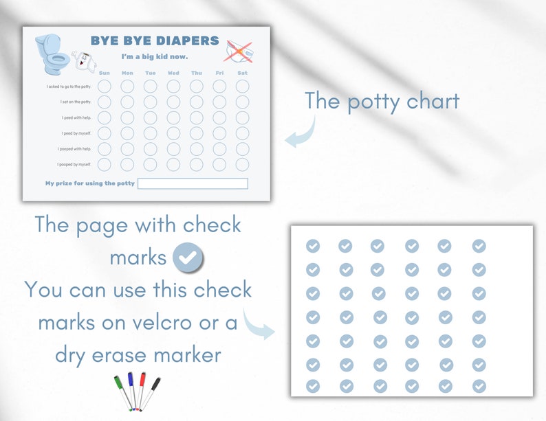 Potty Chart, Potty Training, Toilet Training Reward Potty Training ...
