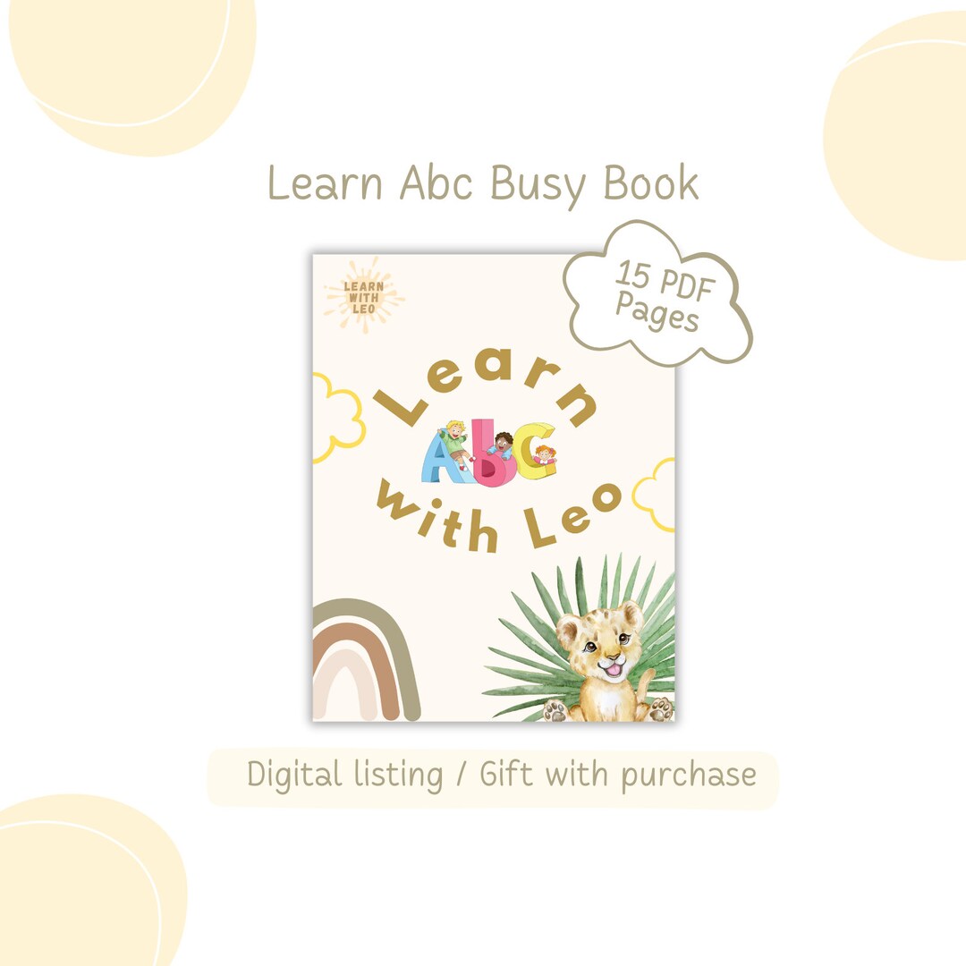 Kids Alphabet Busy Book Learn ABC for Toddlers - Etsy