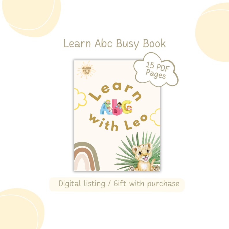 Kids Alphabet Busy Book Learn ABC for Toddlers - Etsy